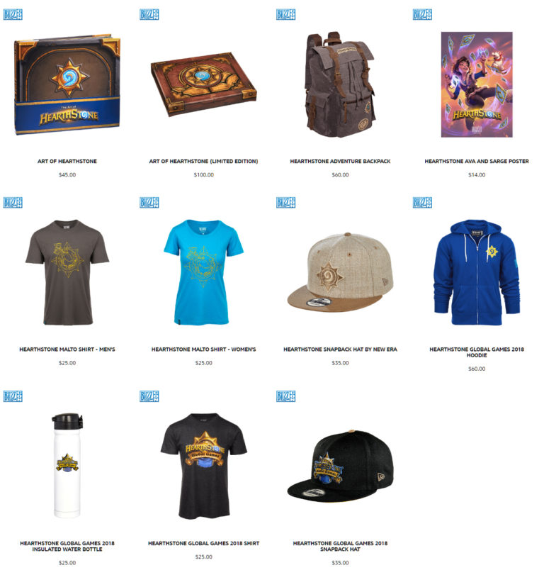 Hearthstone BlizzCon Early Access Merchandise Now Available for Virtual ...