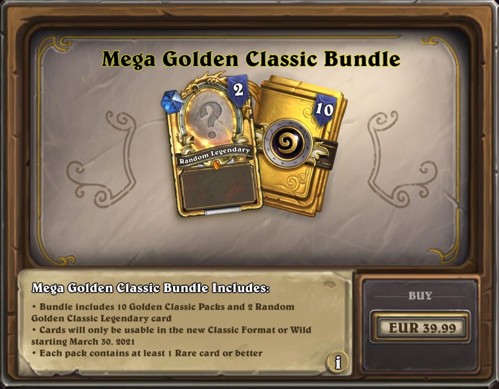 Mega Golden Classic Bundle Now Available! Get 2x Golden Legendary + 10x Golden Classic Pack For ...