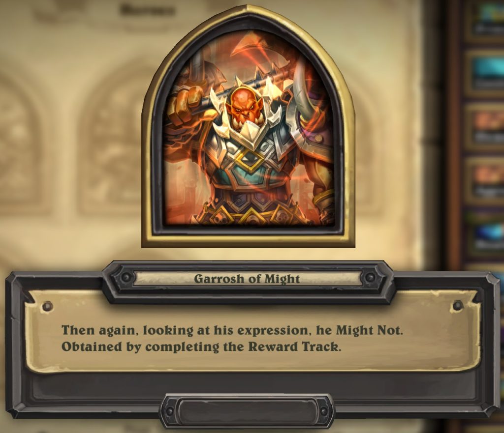 Warrior (Garrosh) Alternate Heroes - List of Cosmetic Hero Portraits ...