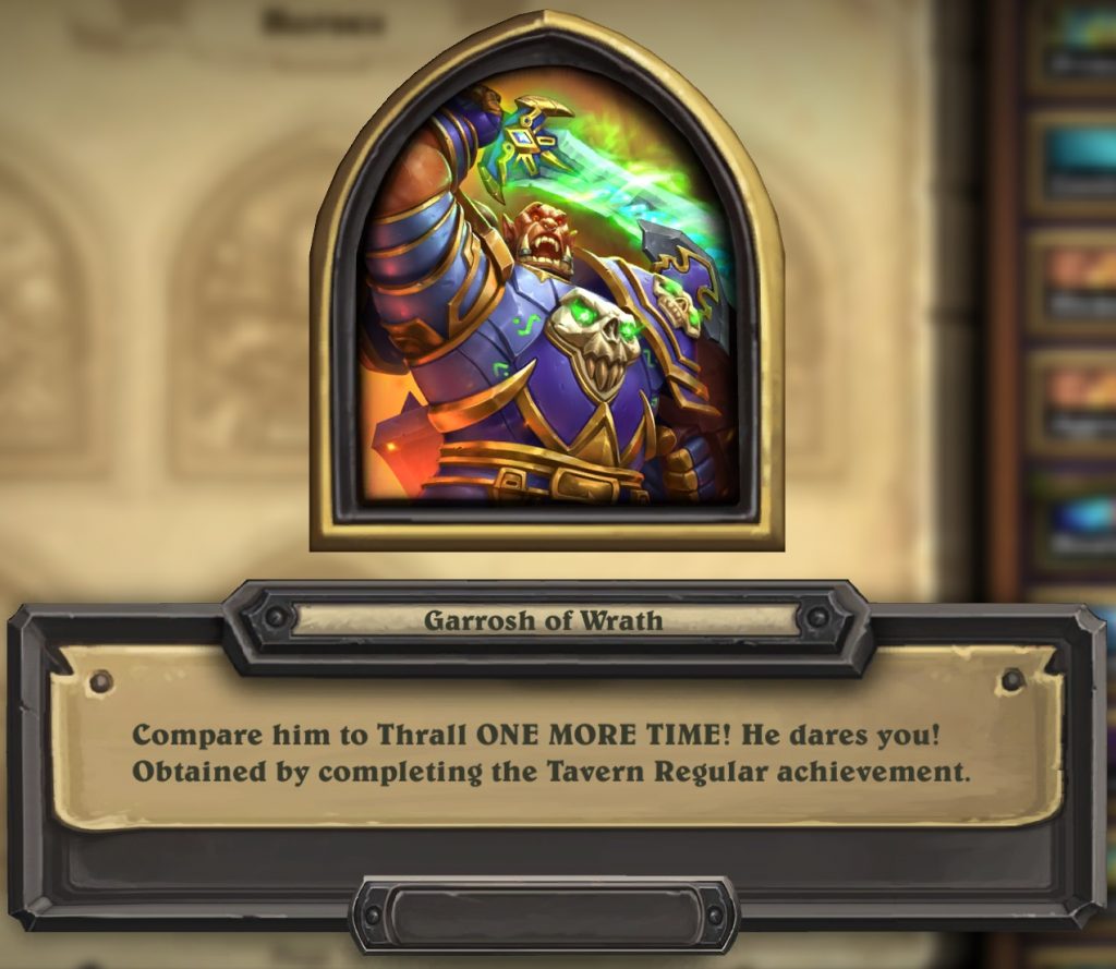 Warrior (Garrosh) Alternate Heroes - List of Cosmetic Hero Portraits ...