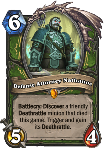 Defense Attorney Nathanos - Hearthstone Top Decks