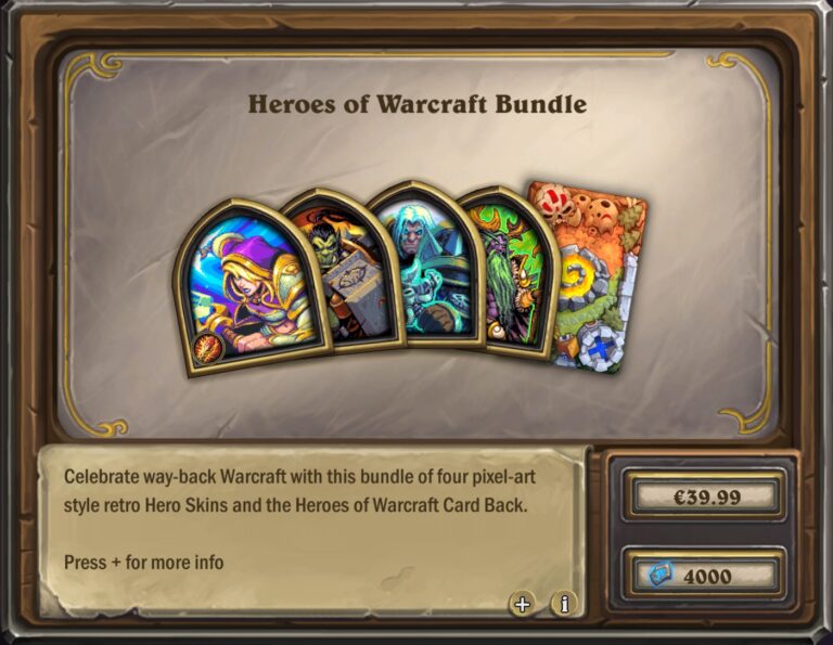 Shop Update: New Hero Skins (Including Pixel Skins) - Hearthstone Top Decks